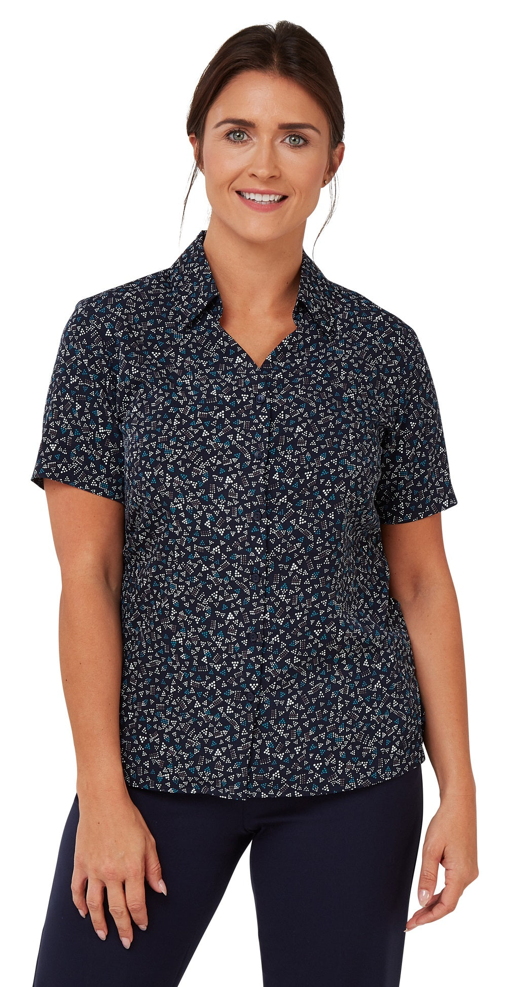 Jenni Button Down Printed Blouse – Aceit