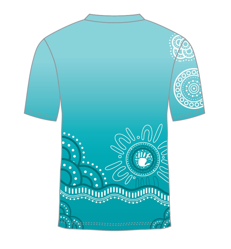 Custom Indigenous Polo Shirt - Dreamtime Grace – Aceit Australia