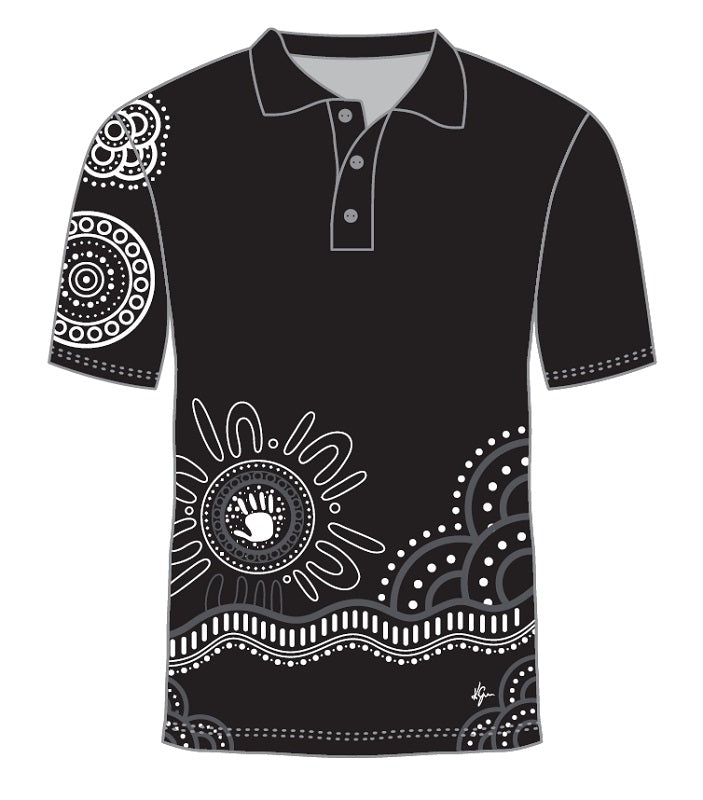 Custom Indigenous Polo Shirt - Dreamtime Grace – Aceit